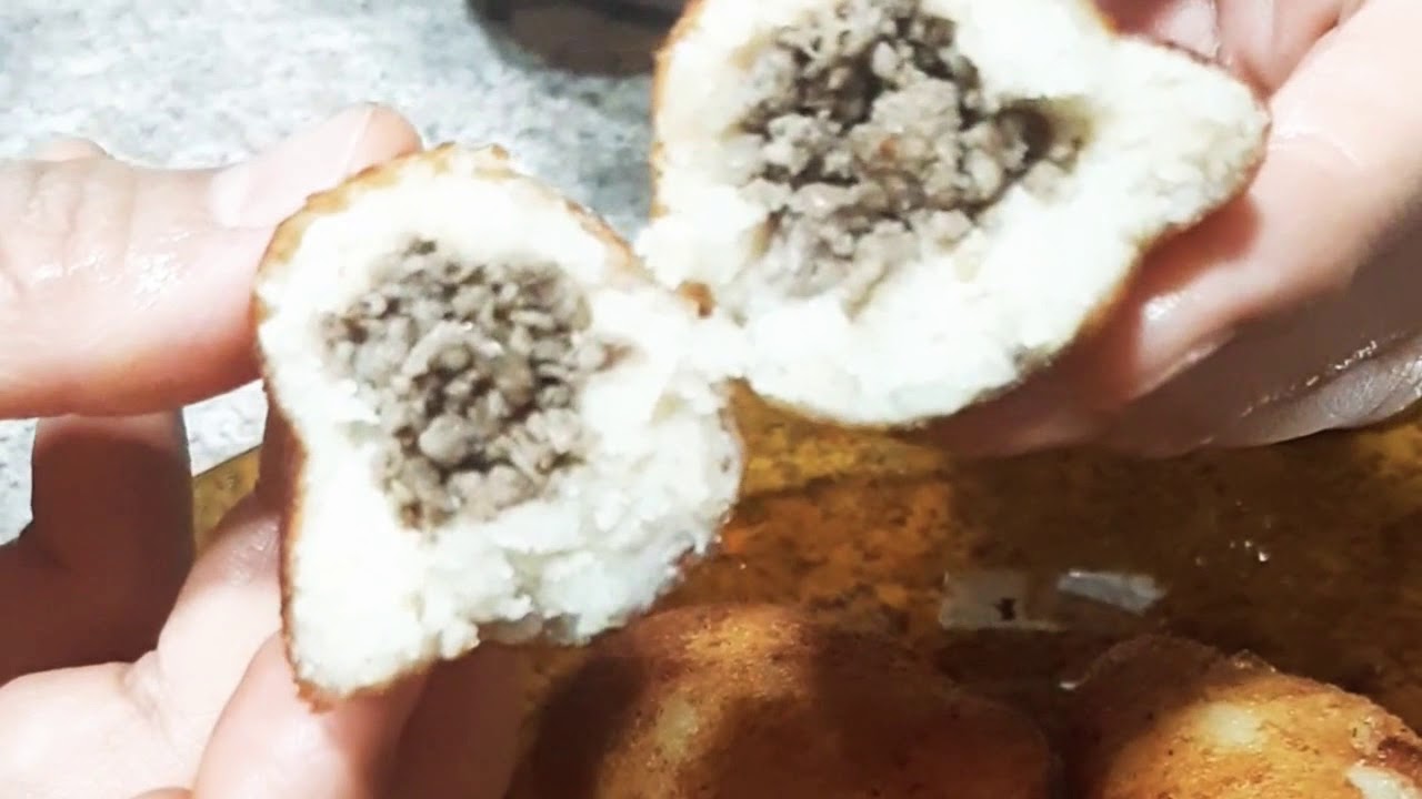 Kubbah kentang// kroket kentang ala orang arab enak dan praktis - YouTube