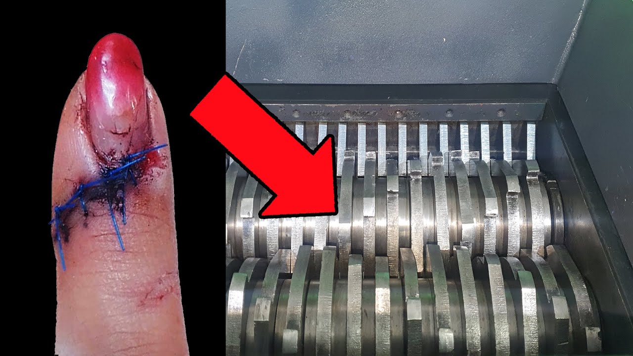 Shredding My Hand- Actual Situation - YouTube