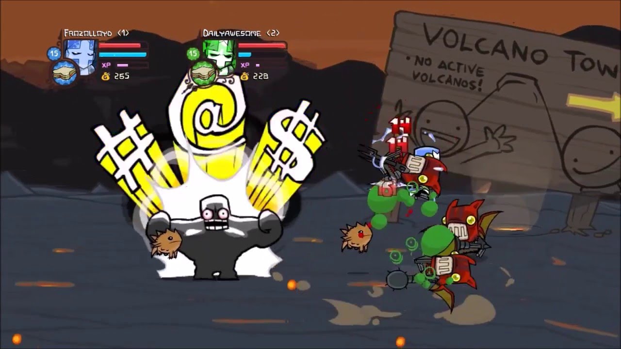 Castle Crashers Episode 6 Volcano Crashers - YouTube