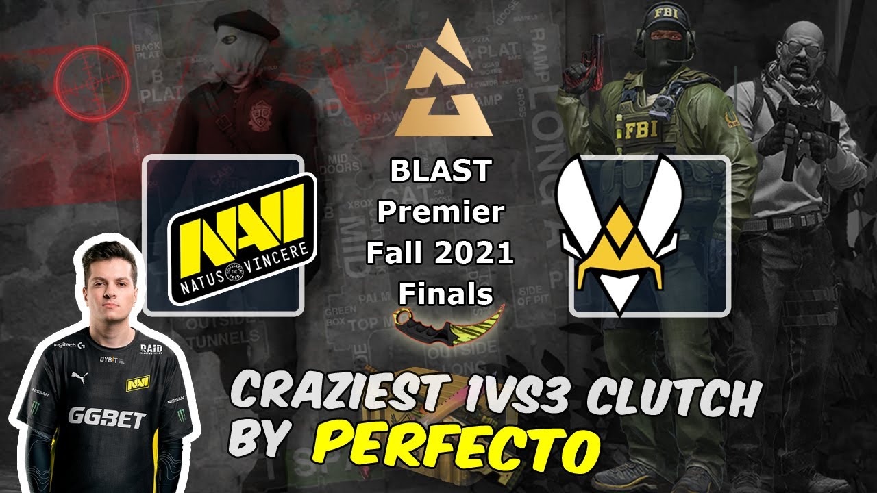 Craziest 1vs3 clutch by Perfecto, NAVI vs Vitality, BLAST Premier Fall ...