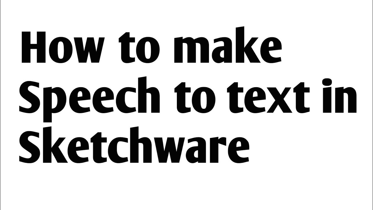 How To Make Speech To Text Sketchware YouTube How To Make Speech To Text Sketchware YouTube