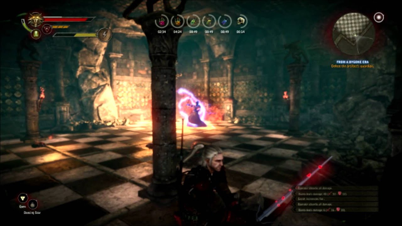 The Witcher 2 : alchemy & swordsmanship agaisnt operator - YouTube