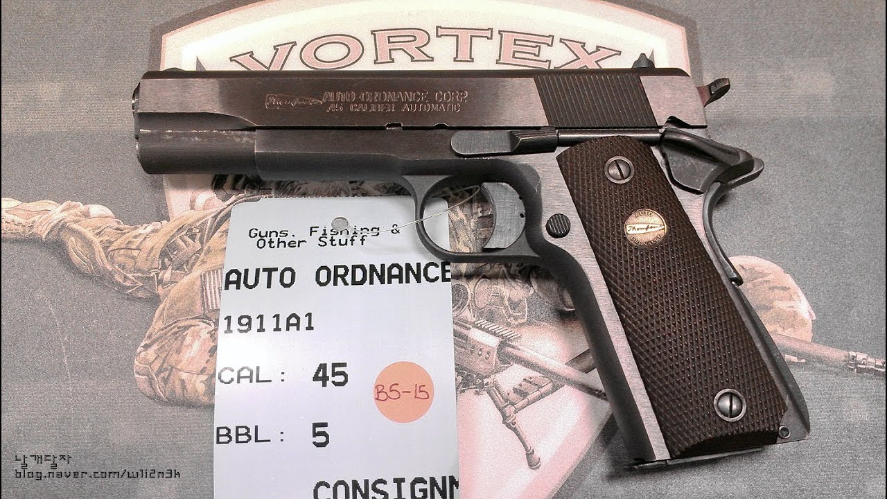 Thompson Auto Ordnance M1911-A1 .45ACP Pistol - YouTube