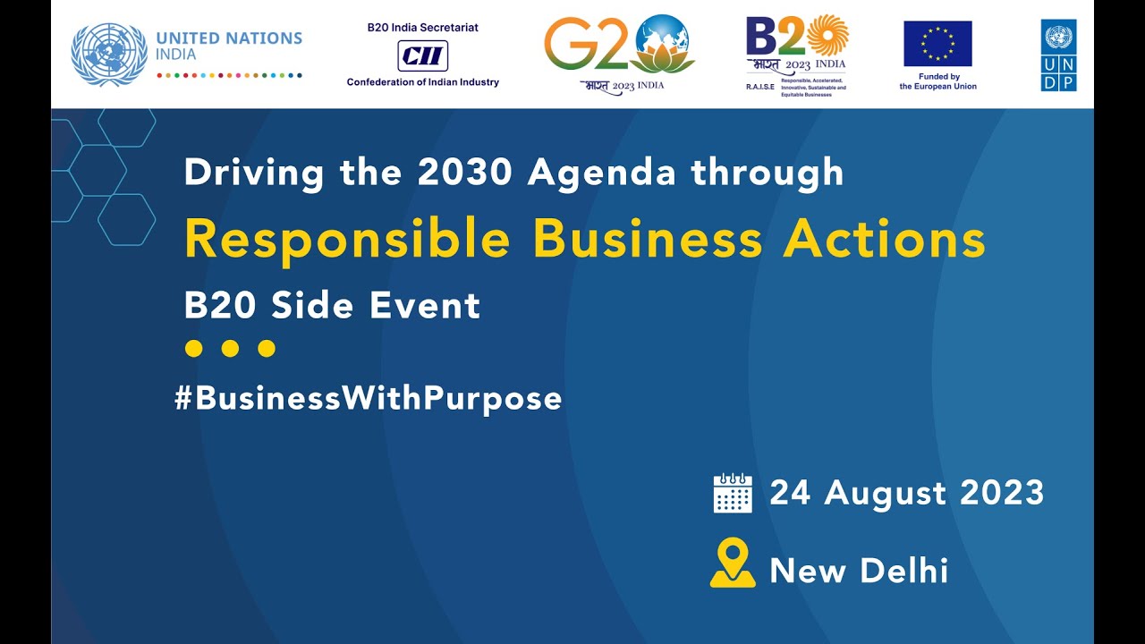 Driving the 2030 Agenda through Responsible Business Actions - YouTube