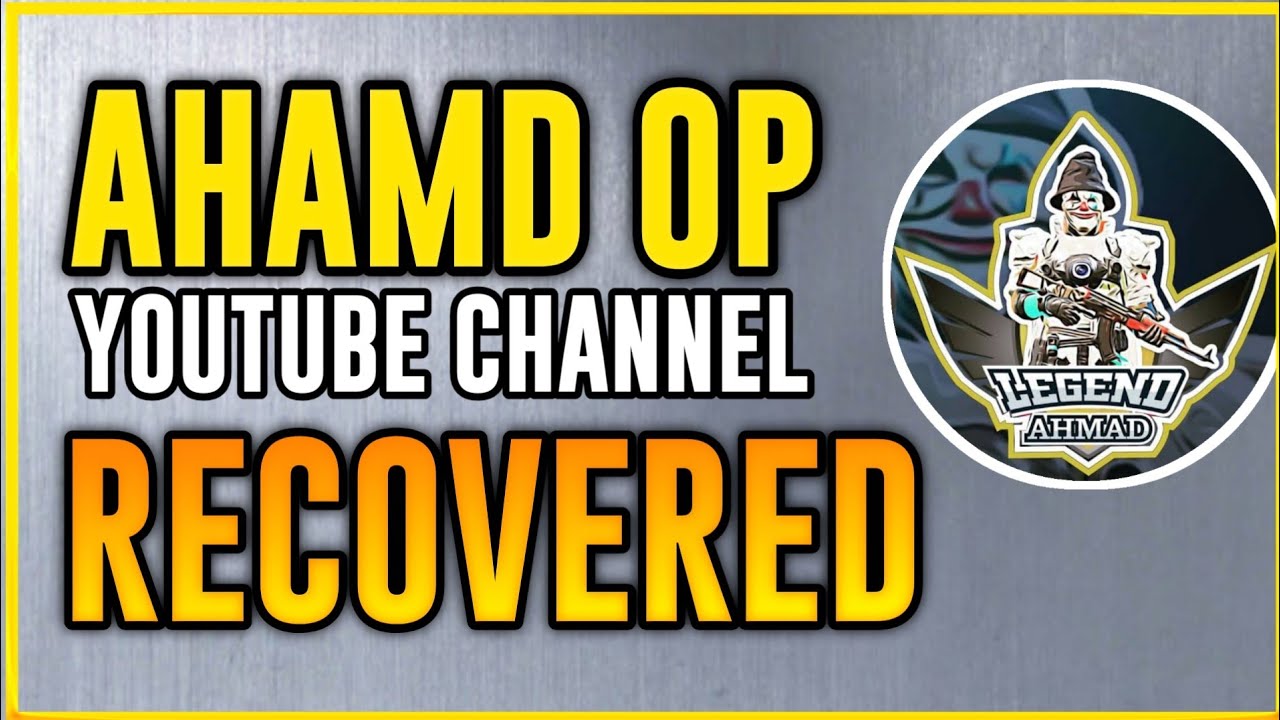 Finally Ahmad oP Chanal recovered - YouTube