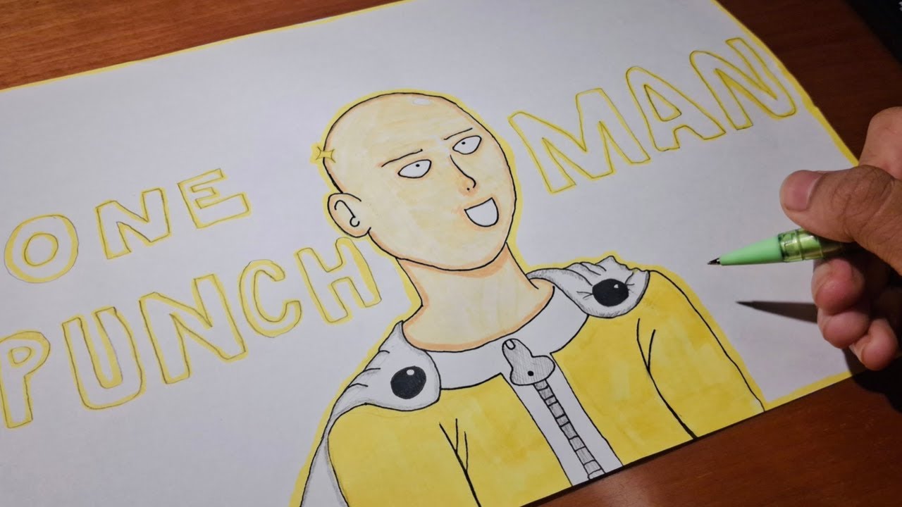 Drawing One Punch Man (Tutorial) - YouTube