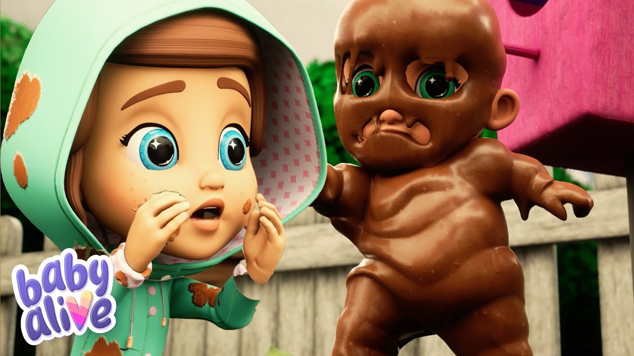 HELP! SPOOKY MUD MONSTER! 🌈 Baby Alive Dolls 🐣 Cartoons for Kids 🍼 ...