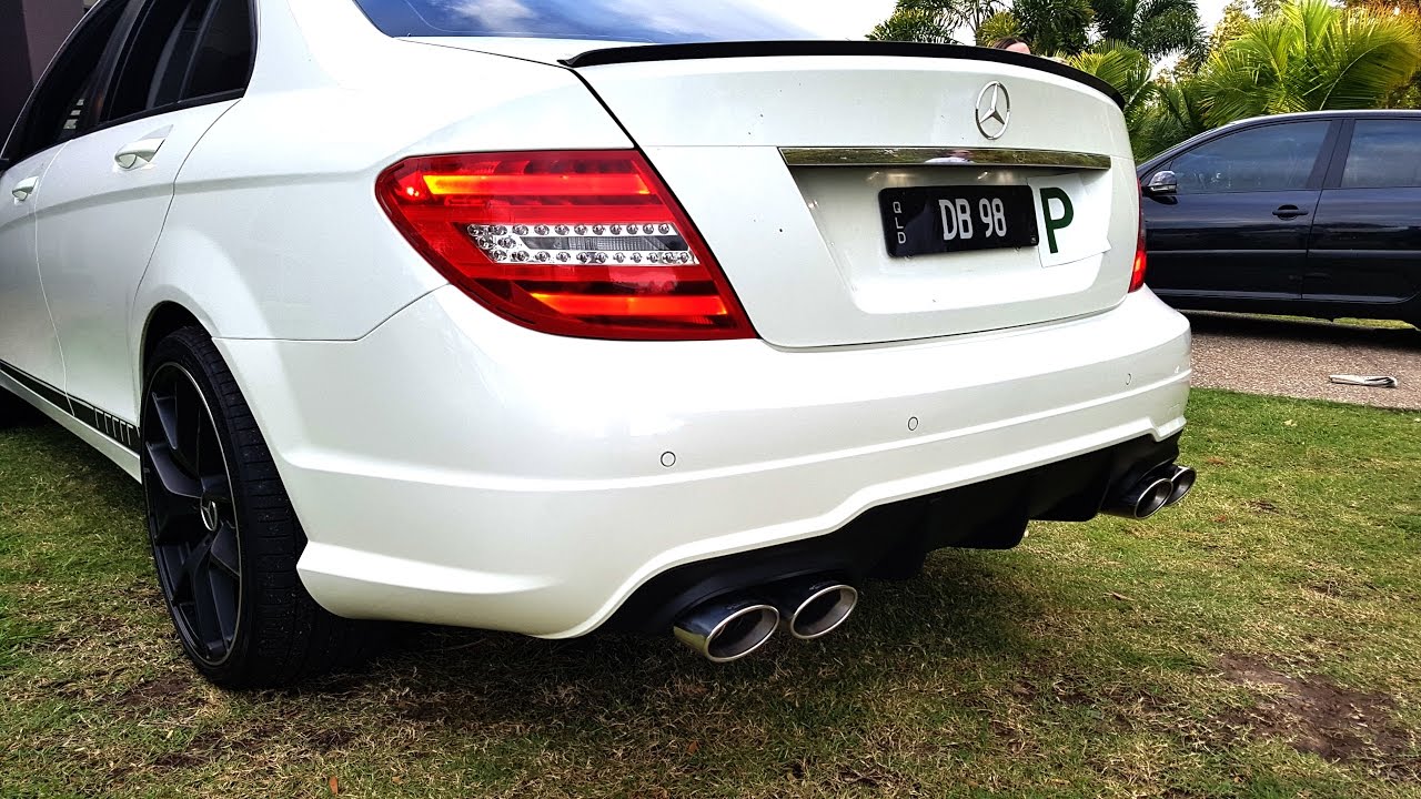 Mercedes C200 CDI MY12 Blue Efficiency with Cobra Exhaust and C63 rear ...