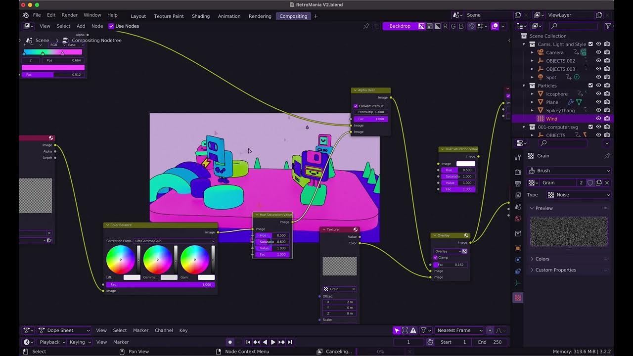 Blender Compositing Tricks - Using Hue and Saturation Nodes - YouTube