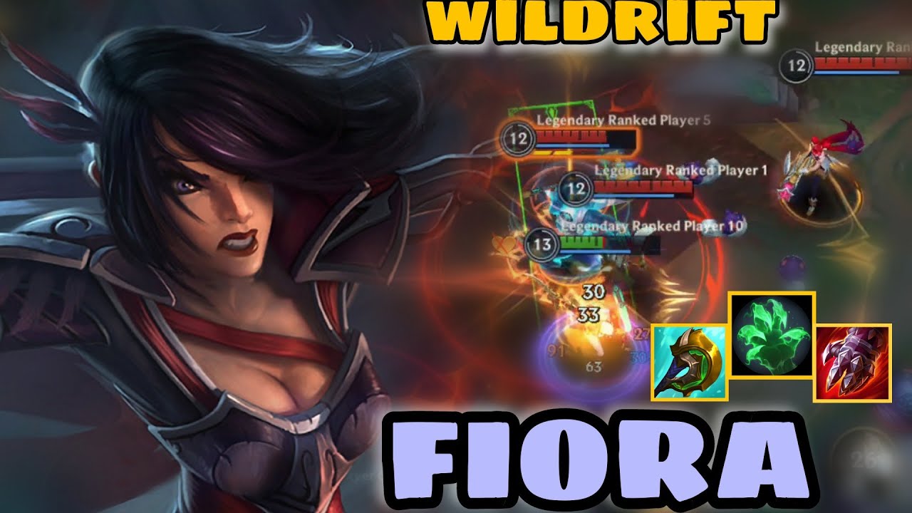 FIORA GAMEPLAY | BUILD&RUNES | WILDRIFT - YouTube