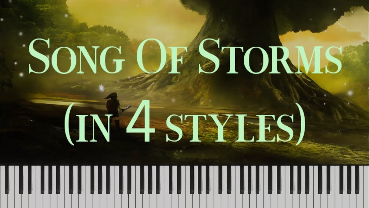 Legend Of Zelda: Song of Storms in 4 different styles - YouTube
