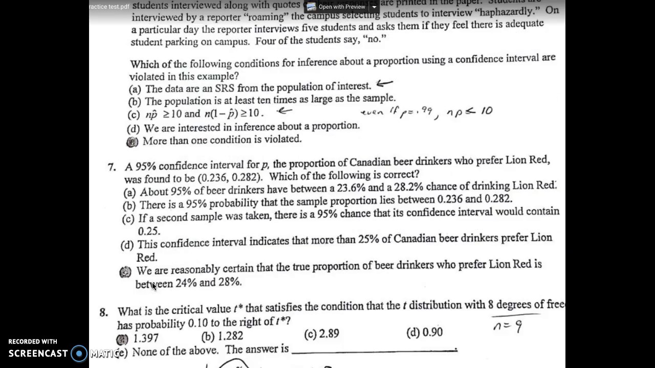 Test 10C Explanation - YouTube