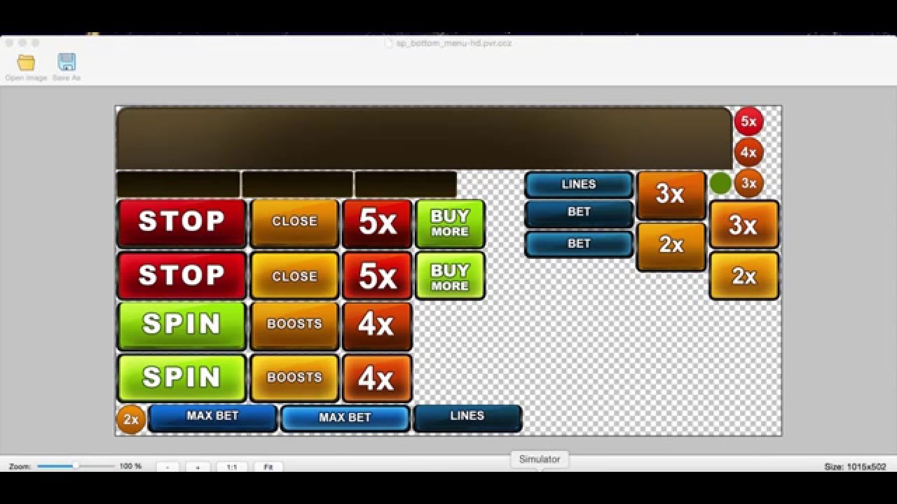 Secret Chest Slots App Template - Change Menu Button (sprites) w ...