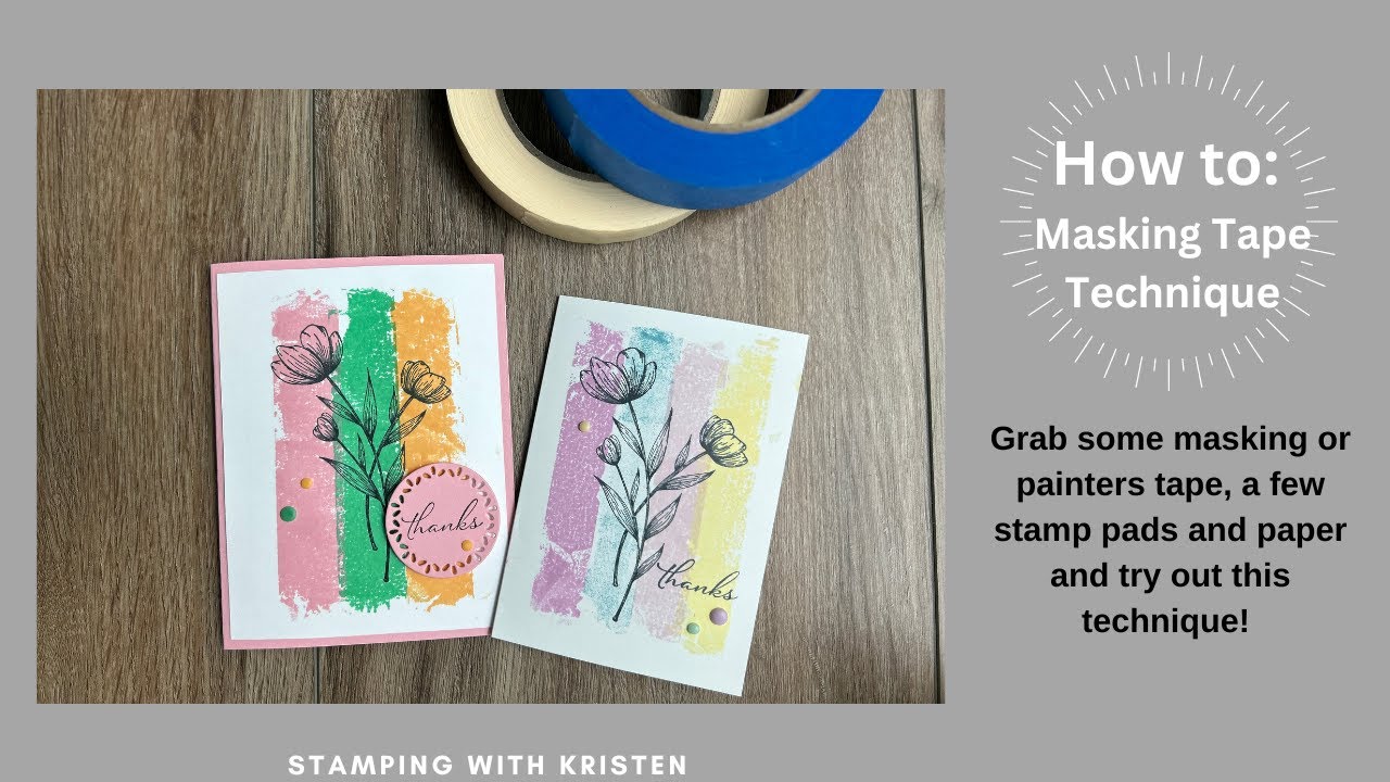 How to: Masking Tape Technique - YouTube