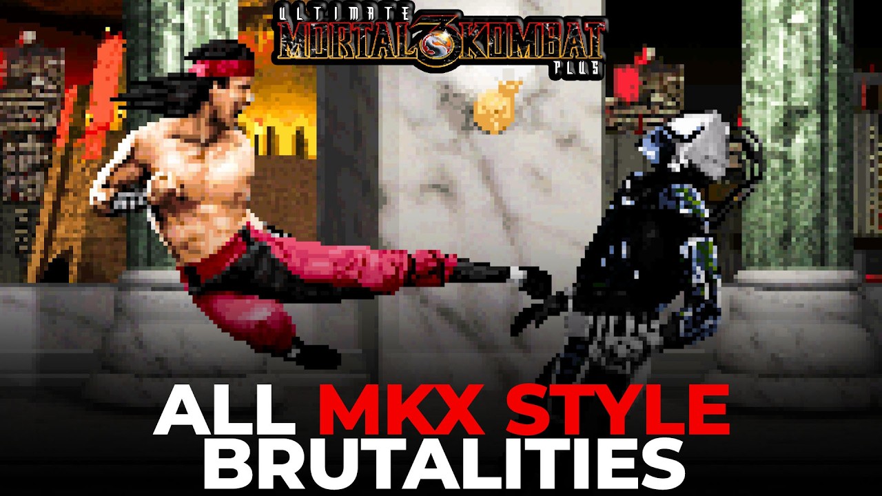 ALL MKX STYLE BRUTALITIES TUTORIAL - Ultimate Mortal Kombat 3 Plus ...
