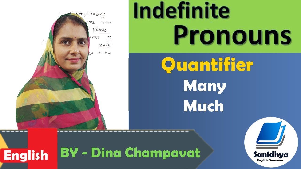Indefinite pronouns Quantifier #Quantifier - YouTube