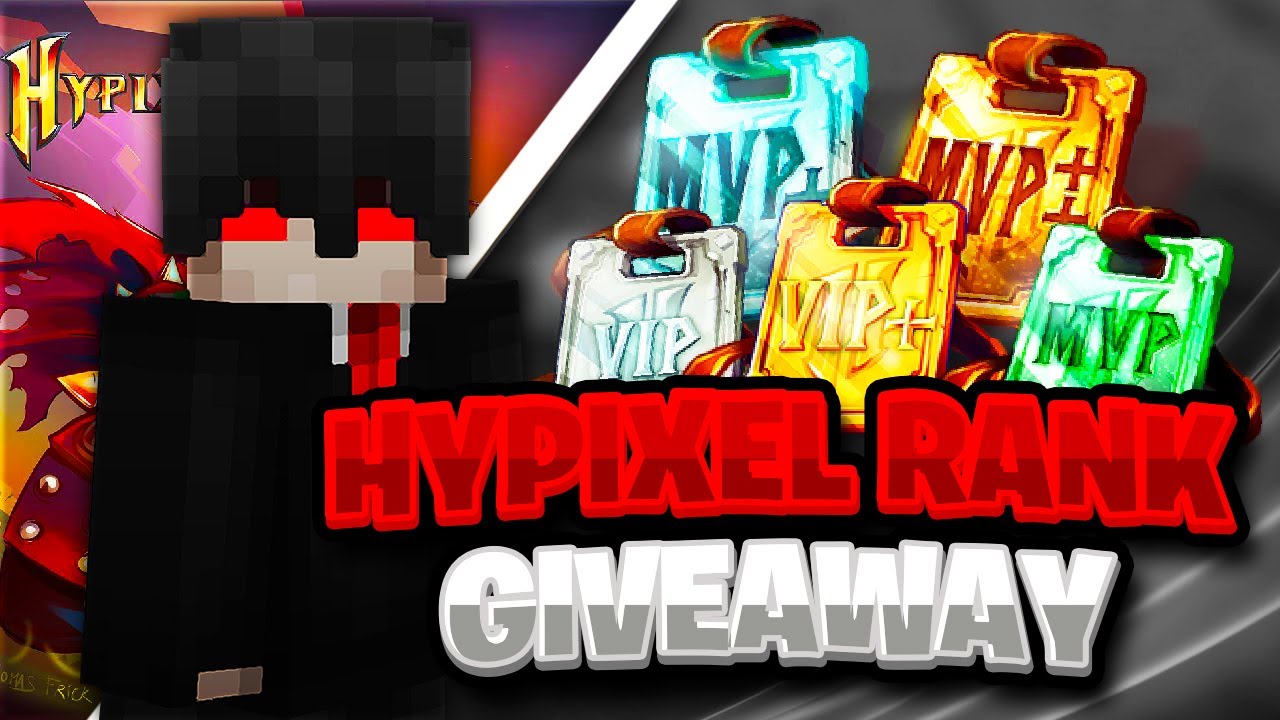 Free Hypixel RANK Giveaway / Rank Upgrade May 2020 *OPEN* - YouTube