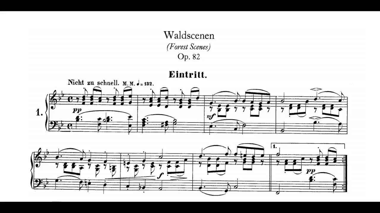 Schumann: Waldszenen Op.82 [Jan Vermeulen] (Fortepiano) - YouTube