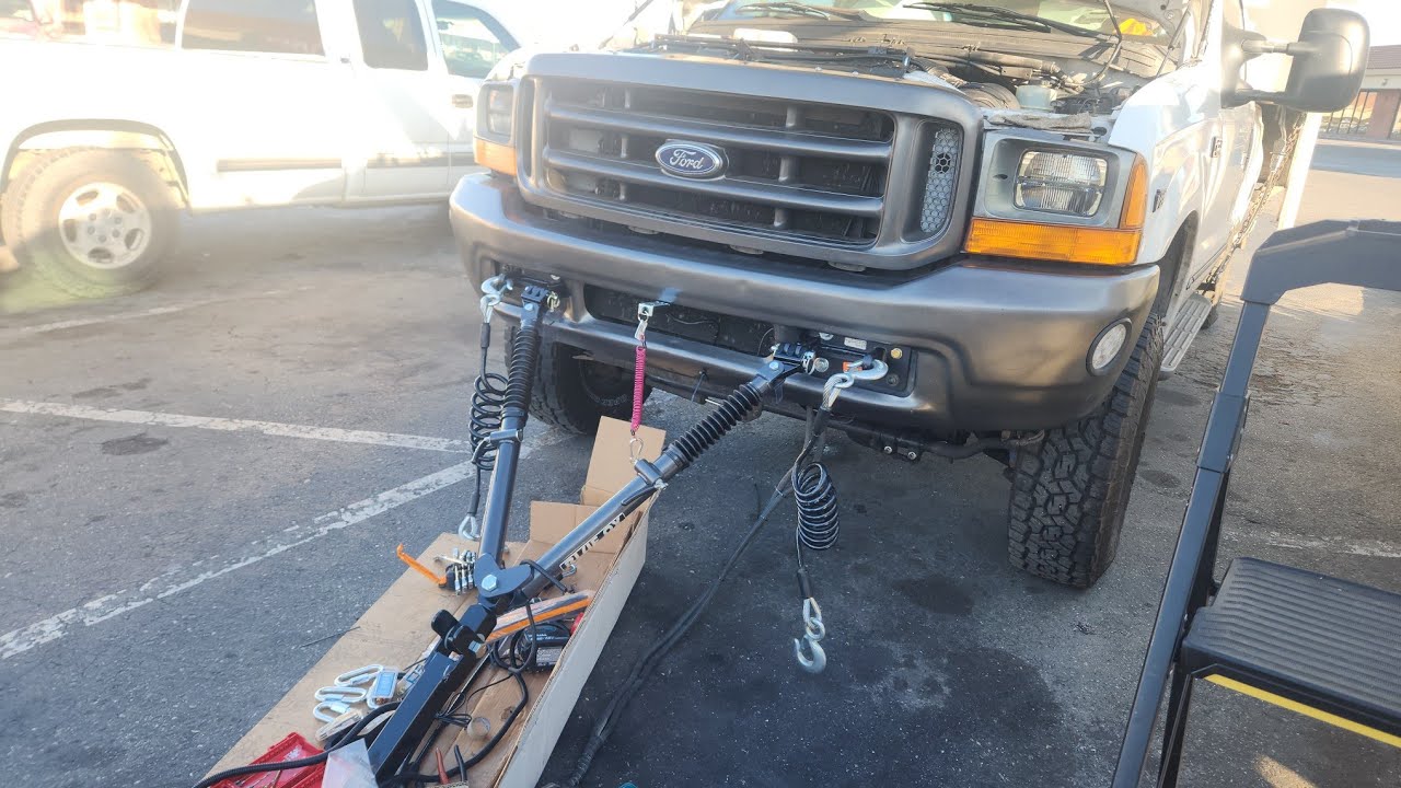 BLUE OX FLAT TOW BAR INSTALLATION - YouTube