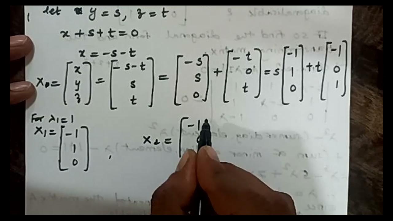 Linear Algebra : Matrix Theory Eigen Values & Eigen Vector Lecture 6 - YouTube