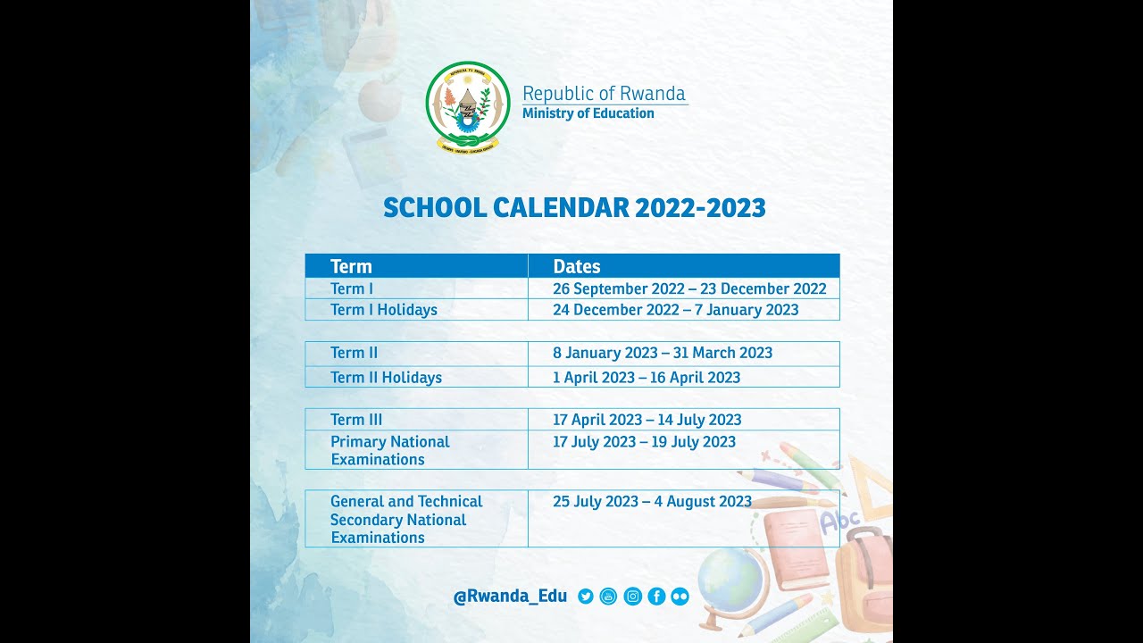 🔴Live Amakuru : Minisiteri y’uburezi yasohoye ingengabihe y’amashuri ...