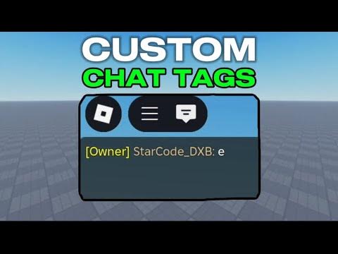 How to make custom chat tags for your game (Roblox Studio) - YouTube