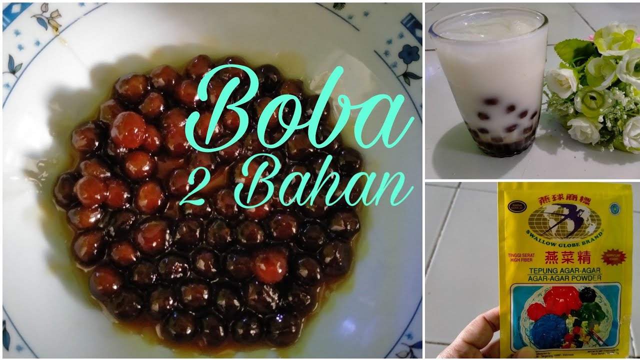 Resep Boba 2 Bahan Kenyal dan Simpel - YouTube