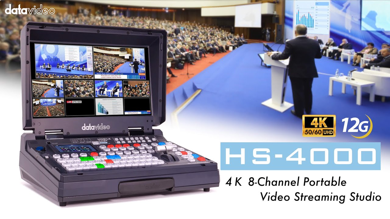 【NEWS】The 4K Broadcasting Master Datavideo HS-4000 Mobile Studio - YouTube