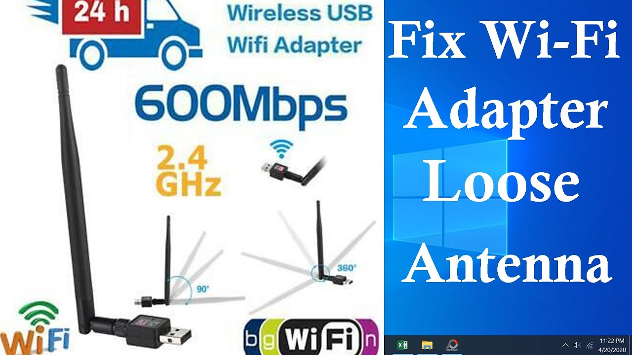 Fix USB Wi-Fi Adapter Loose Antenna | - YouTube