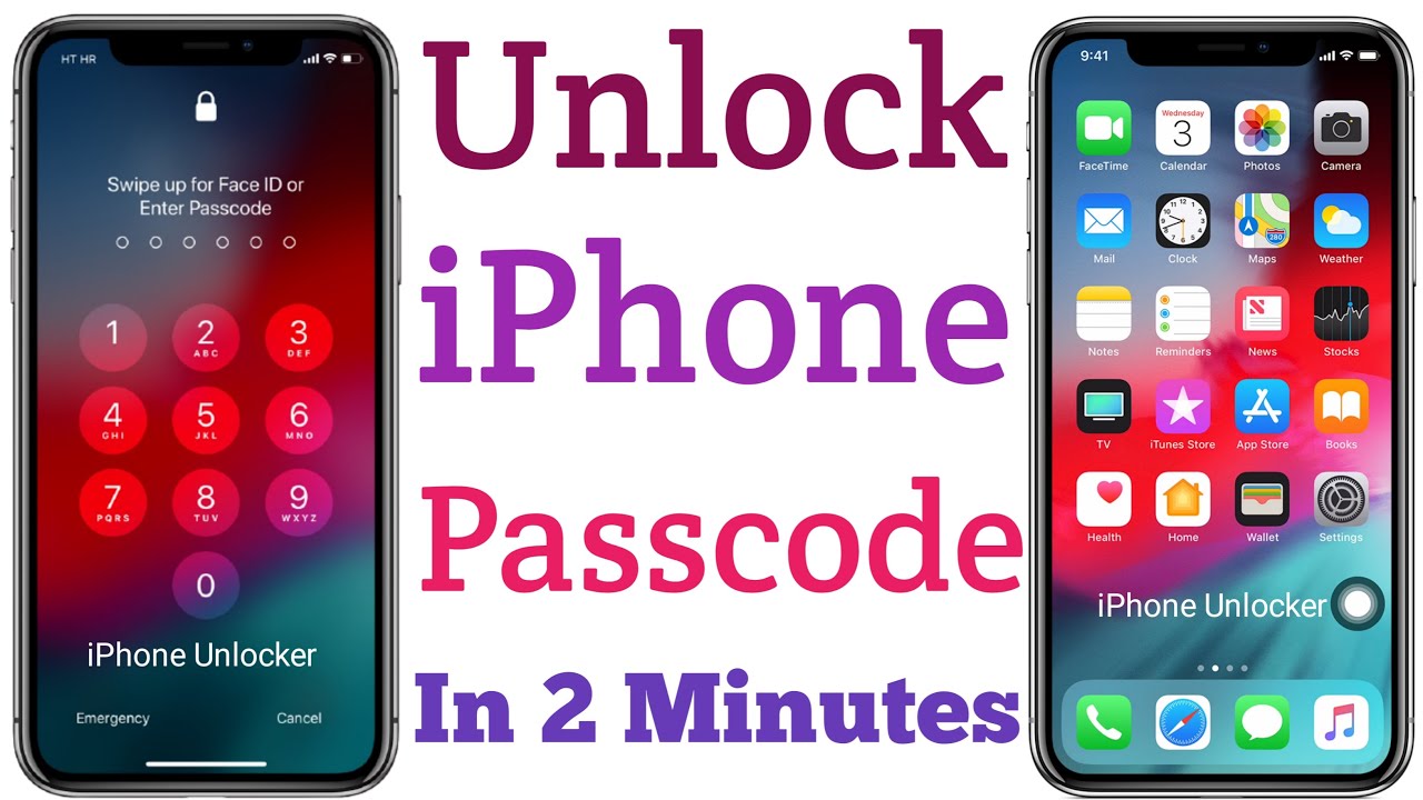 How To Unlock iPhone Passcode Without Computer In 2 Minutes| iPhone ...