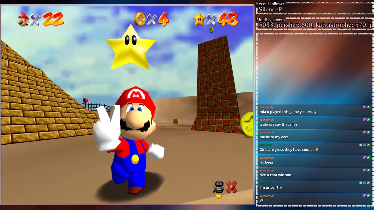 [day 2] Super Mario 64 - Basement Dweller - YouTube