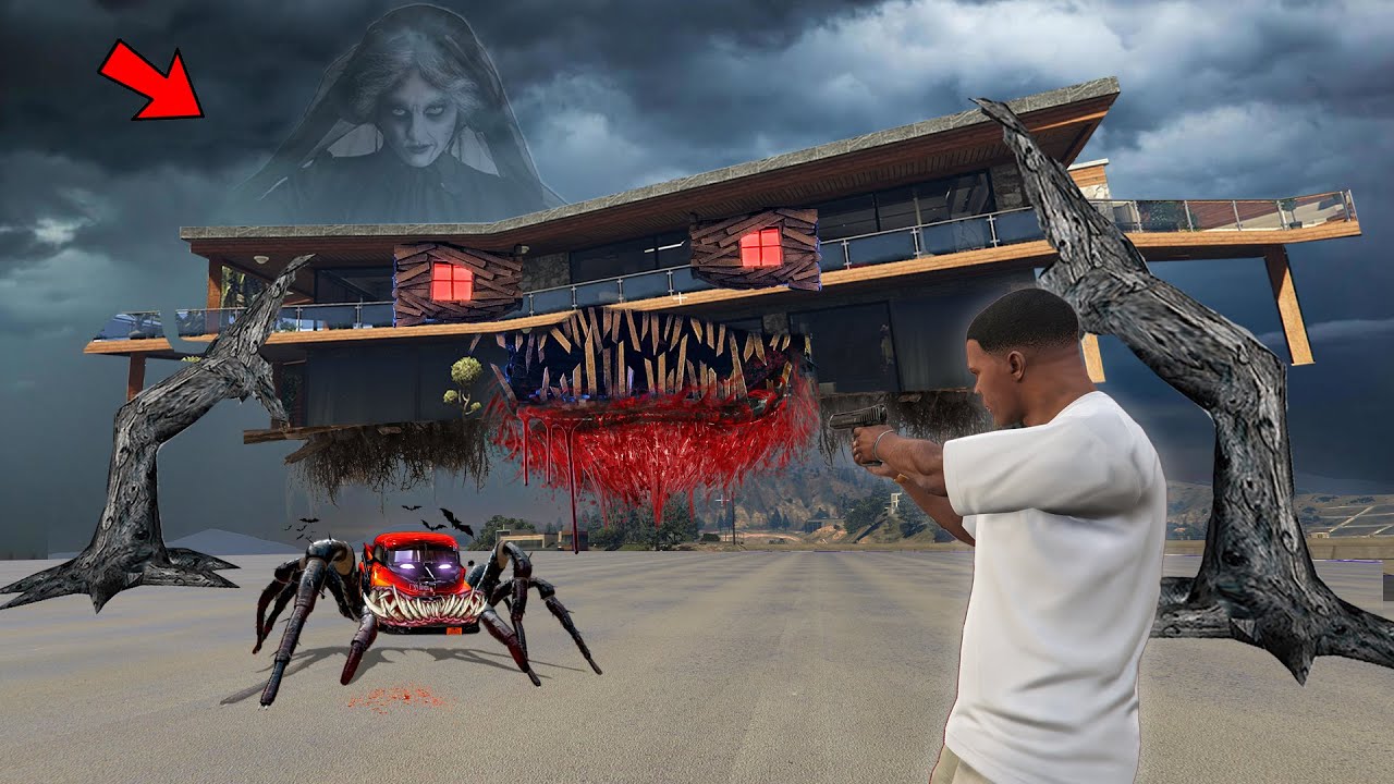 Franklin and Shinchan Cursed By WITCH in GTA 5 - YouTube