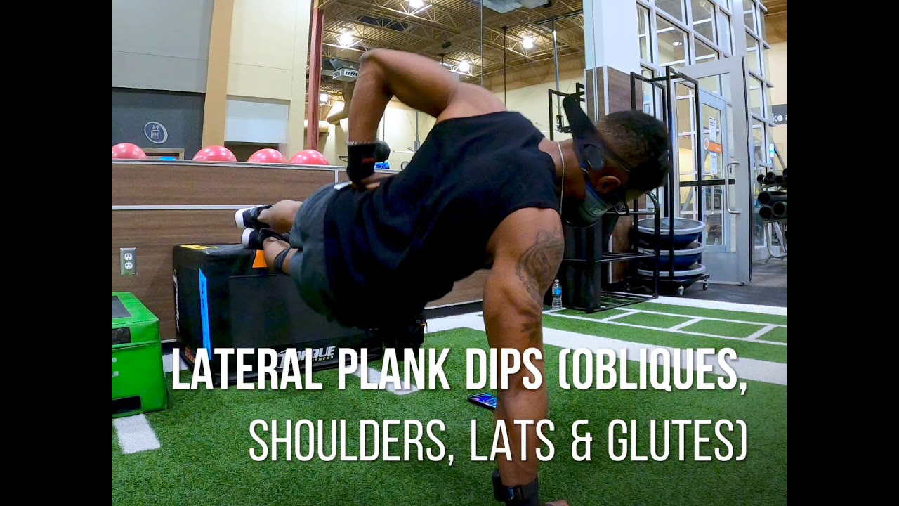 Lateral Plank Dips (core, OBLIQUES & shoulders) - YouTube
