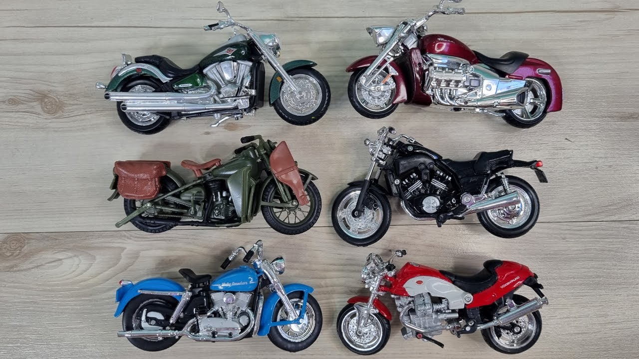 AMAZING OLD MINIATURE MOTORCYCLE MODELS: FULL REVIEW WITH RARE DETAILS ...