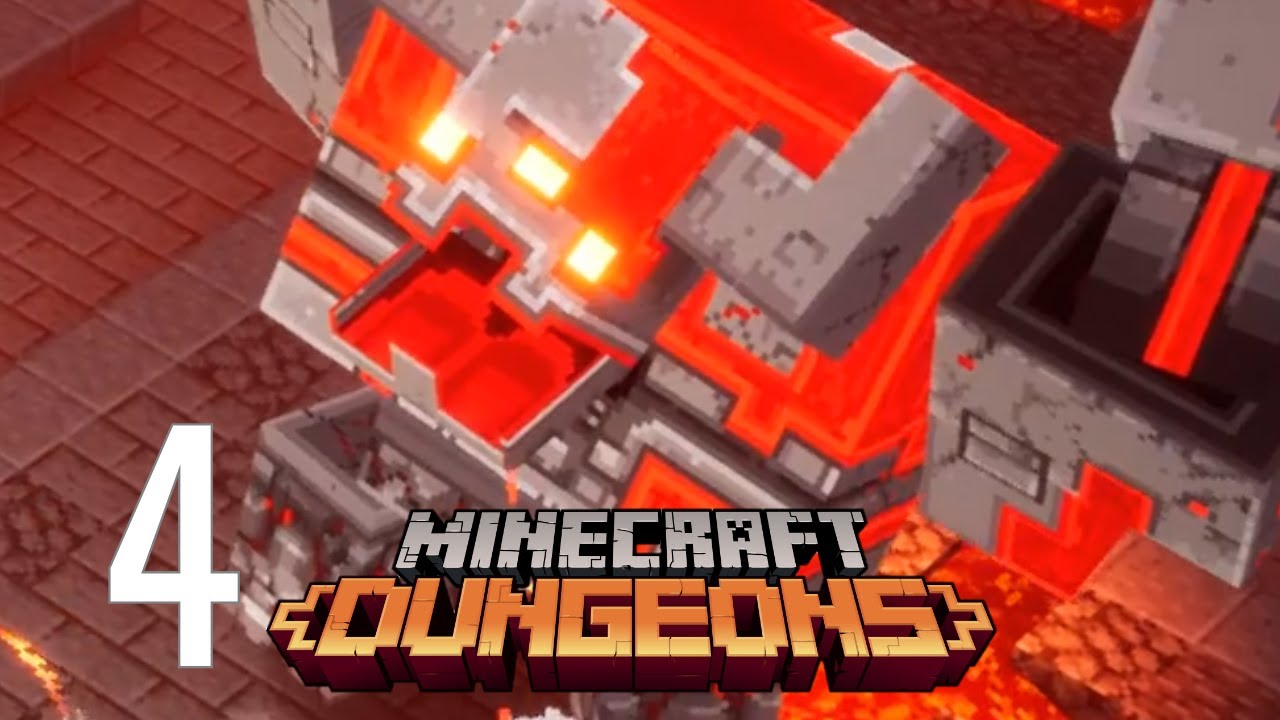 Minecraft Dungeons Walkthrough - Part 4 - Redstone Monstrosity - YouTube