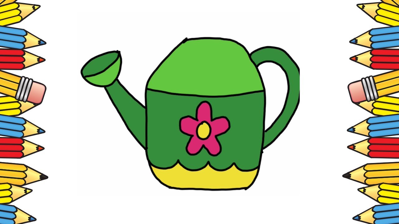 Learn how to draw Watercan Step by step tutorial | An easy drawing for ...