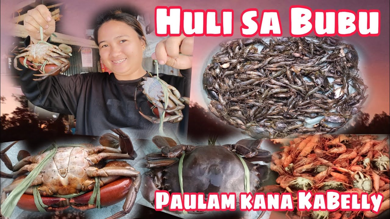 Nagpain sa ilog/maraming Huling hipon,alimango at kasag/ maypaulam na ...