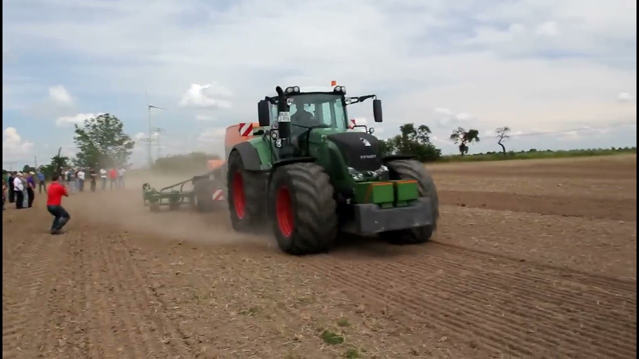 Fendt 940 Vario z siewnikiem punktowym Amazone EDX 6000 TC - YouTube