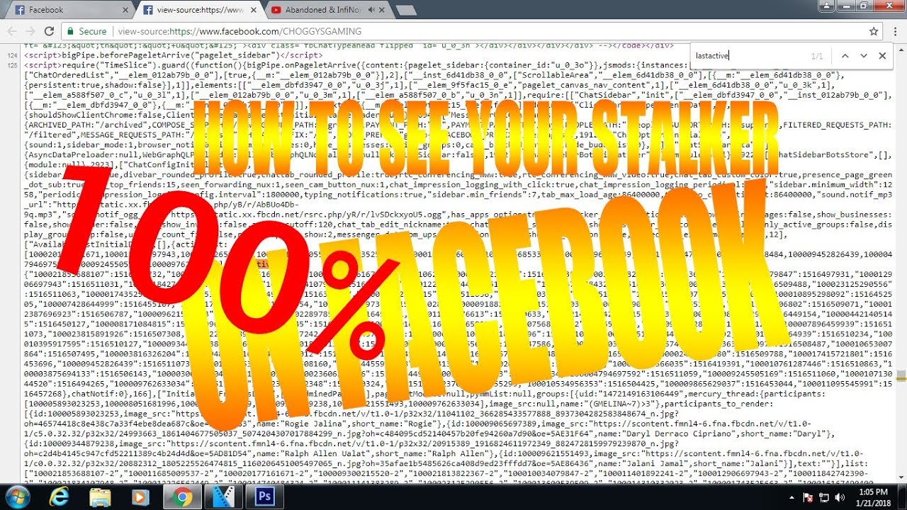How to see your STALKER on facebook 100% 2018 - YouTube