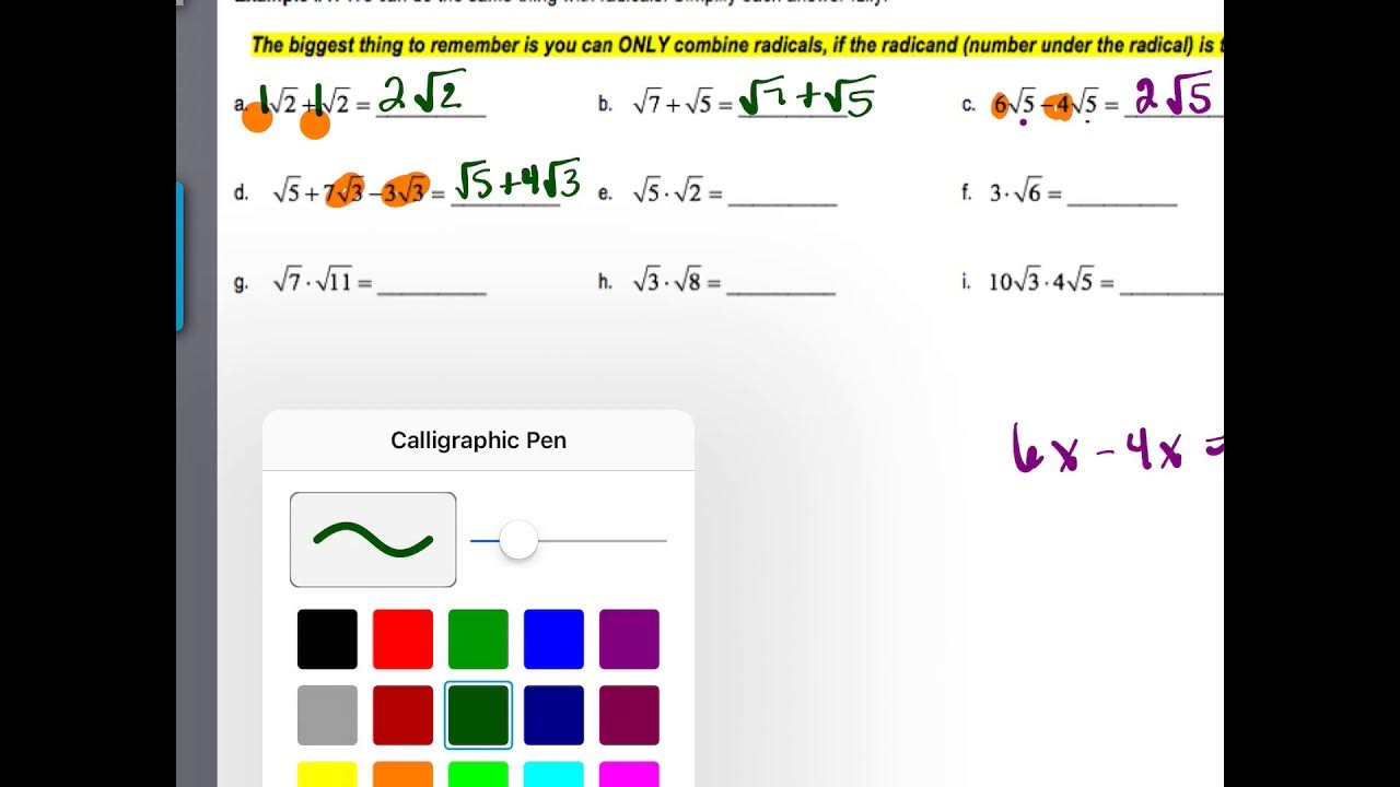Unit 7 Lesson 4 Review and Example 1 - YouTube