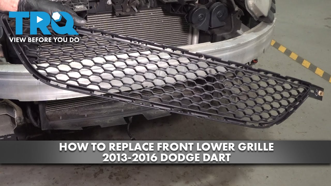 How to Replace Front Lower Grille 2013-2016 Dodge Dart - YouTube