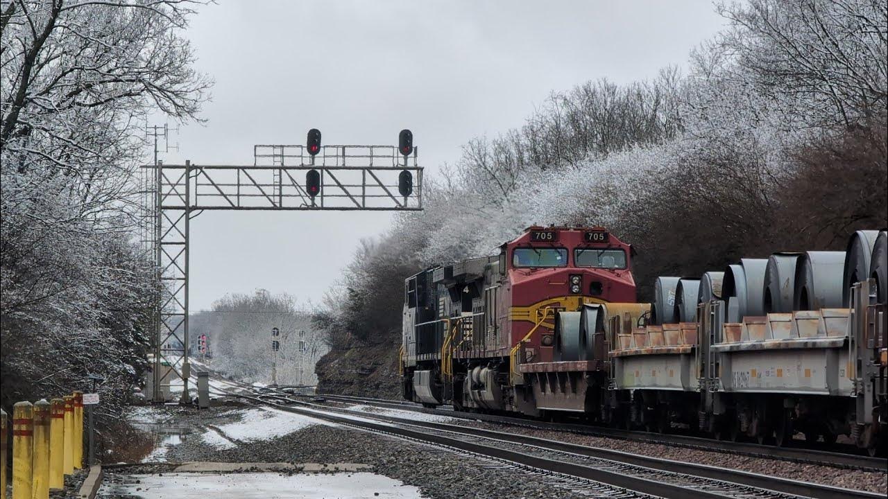 NS 376 w/ BNSF Warbonnet Trailing at Faulkner Wye! (Full Video Version) - YouTube