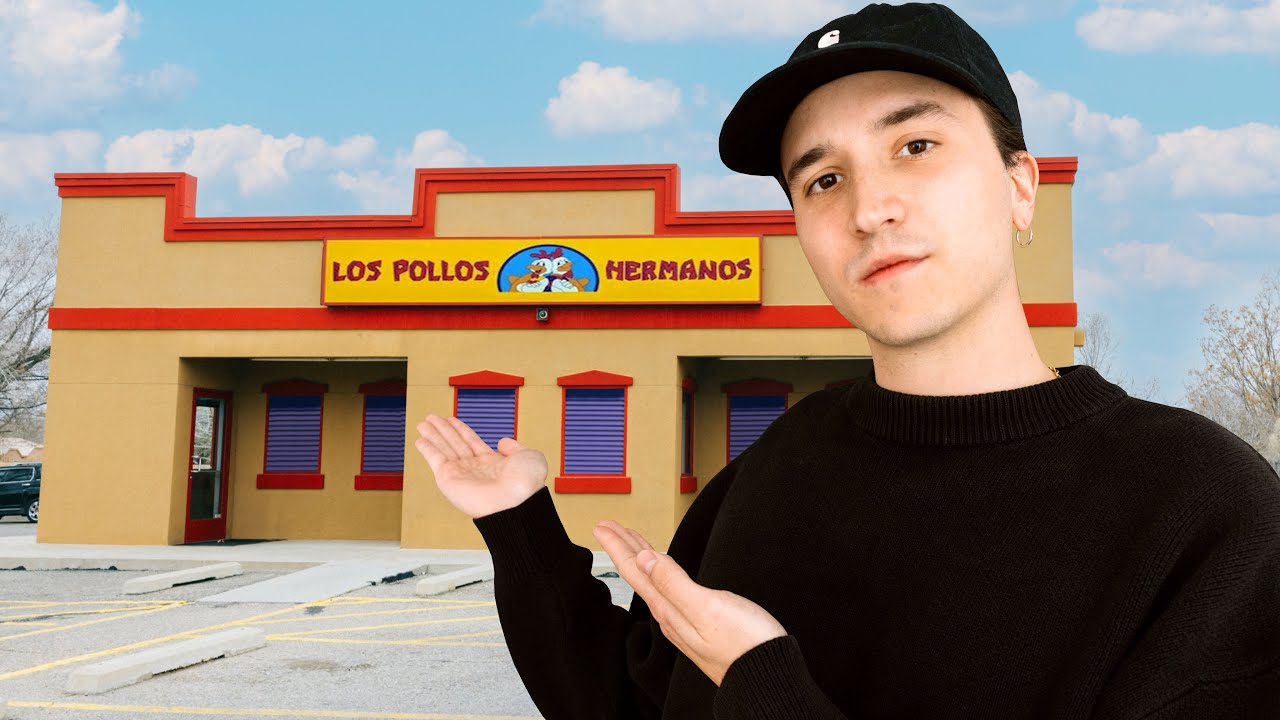 Comiendo en el REAL ''Los Pollos Hermanos'' en Albuquerque - YouTube