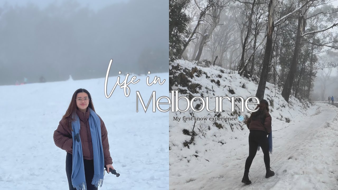 My first snow experience in Australia, went to dinner and movie date ️🤍 ...