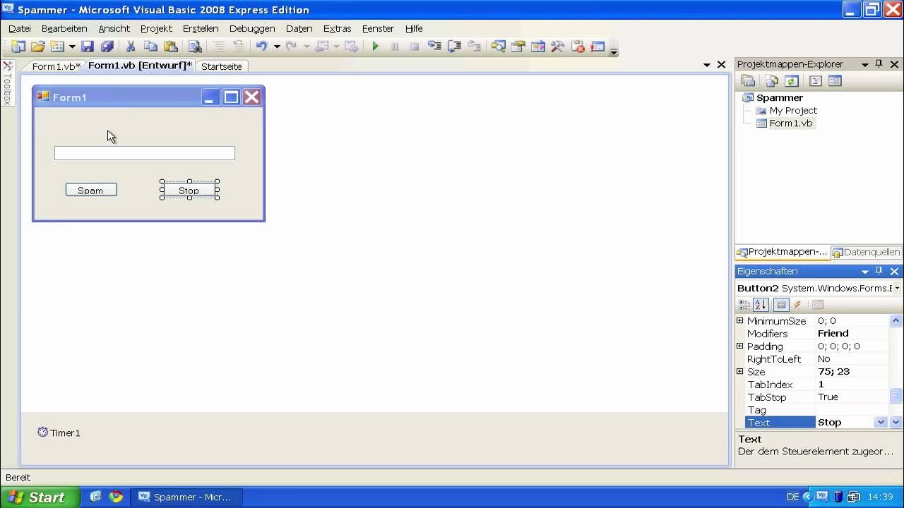 Visual Basic 2008 Tutorial #4: Spammer - YouTube
