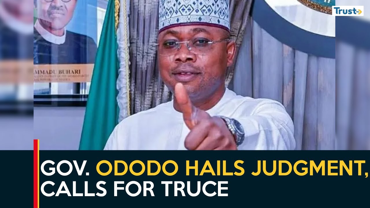 Gov. Ododo hails Judgment, Calls for Truce - YouTube