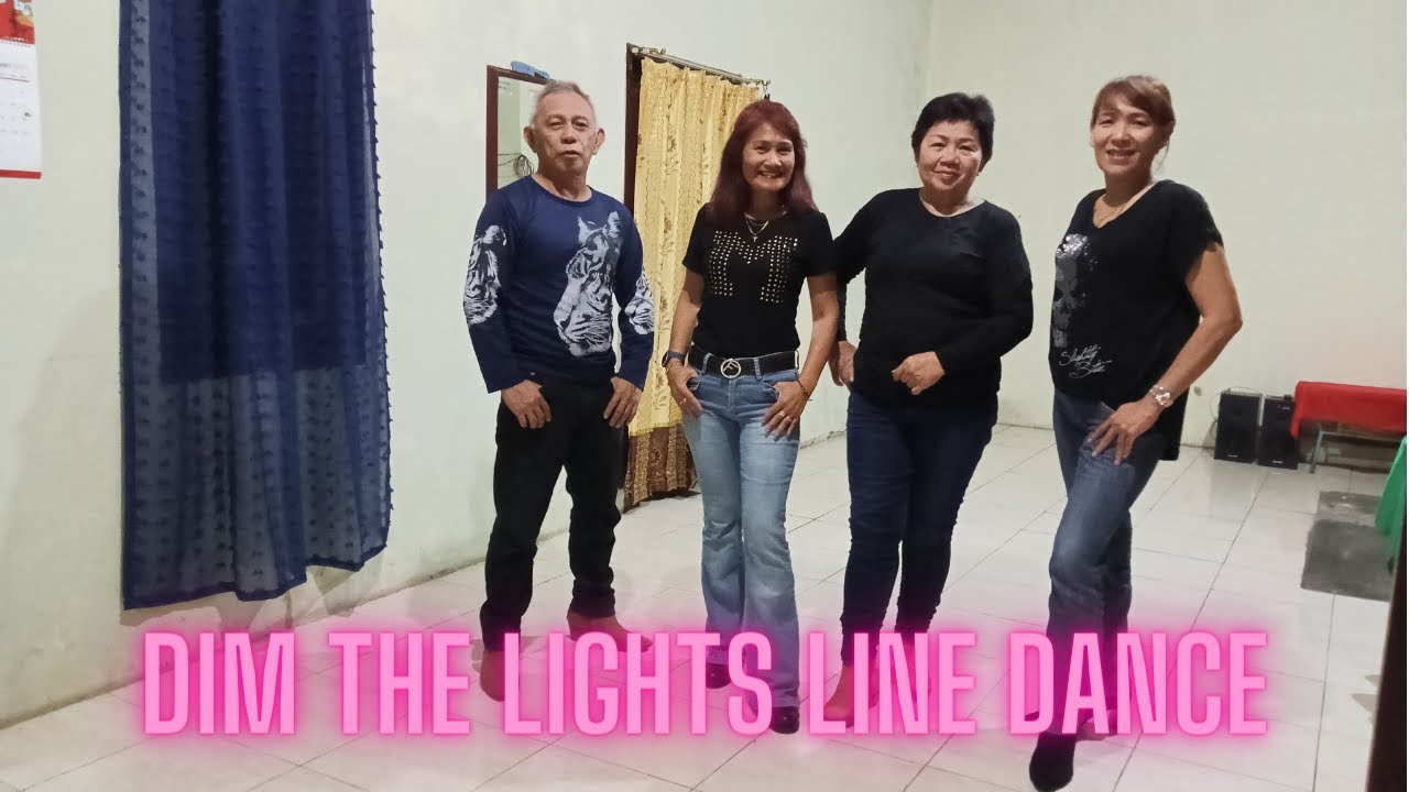 DIM THE LIGHTS LINE DANCE - by. RUST COUNTRY DANCE. - YouTube