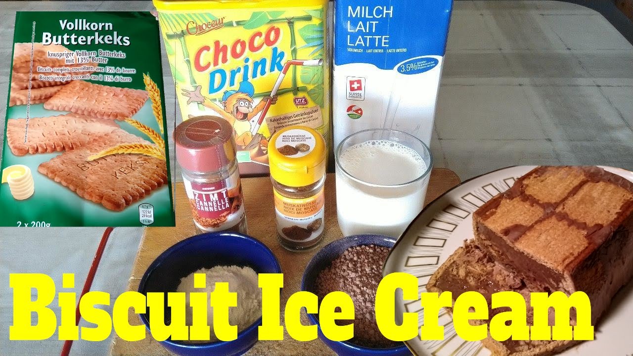 Biscuit Ice Cream - YouTube