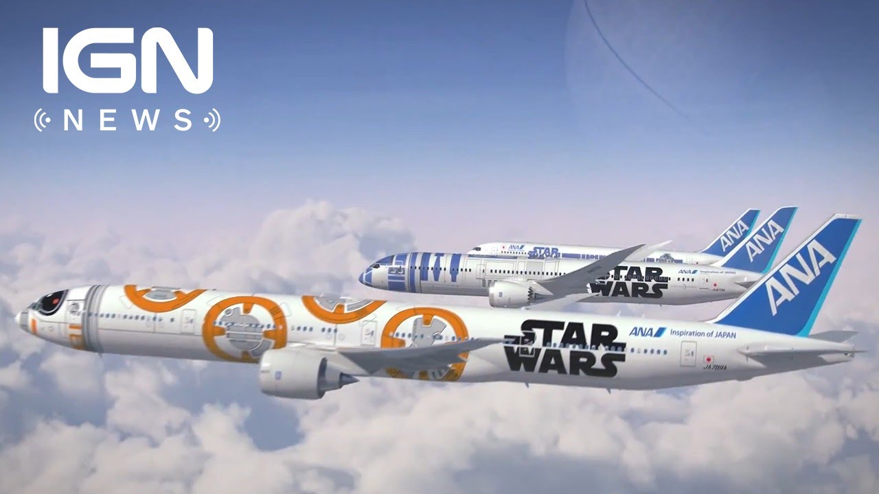 Japanese Airlines Debut New Star Wars Airplanes - IGN News - YouTube