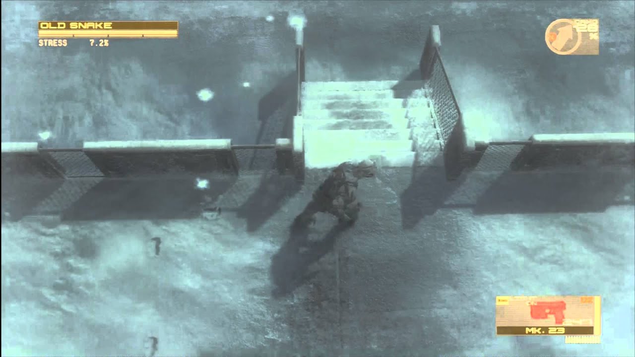 MGS4 Trophy Walkthrough - Overhead view -- Just like old times... - YouTube